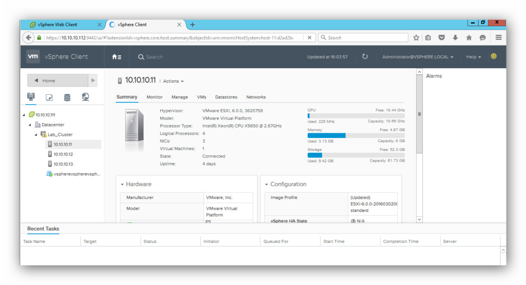 Instalación de vSphere HTML5 Web Client - Blog de Sistemas