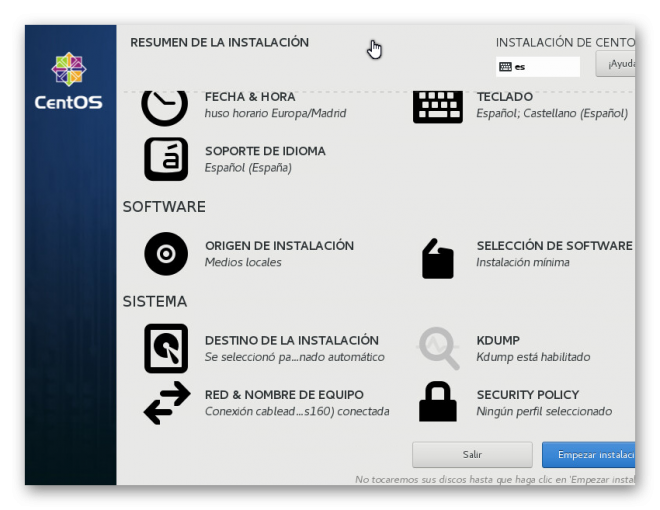 Instalar CentOS 7 paso a paso - Blog de Sistemas
