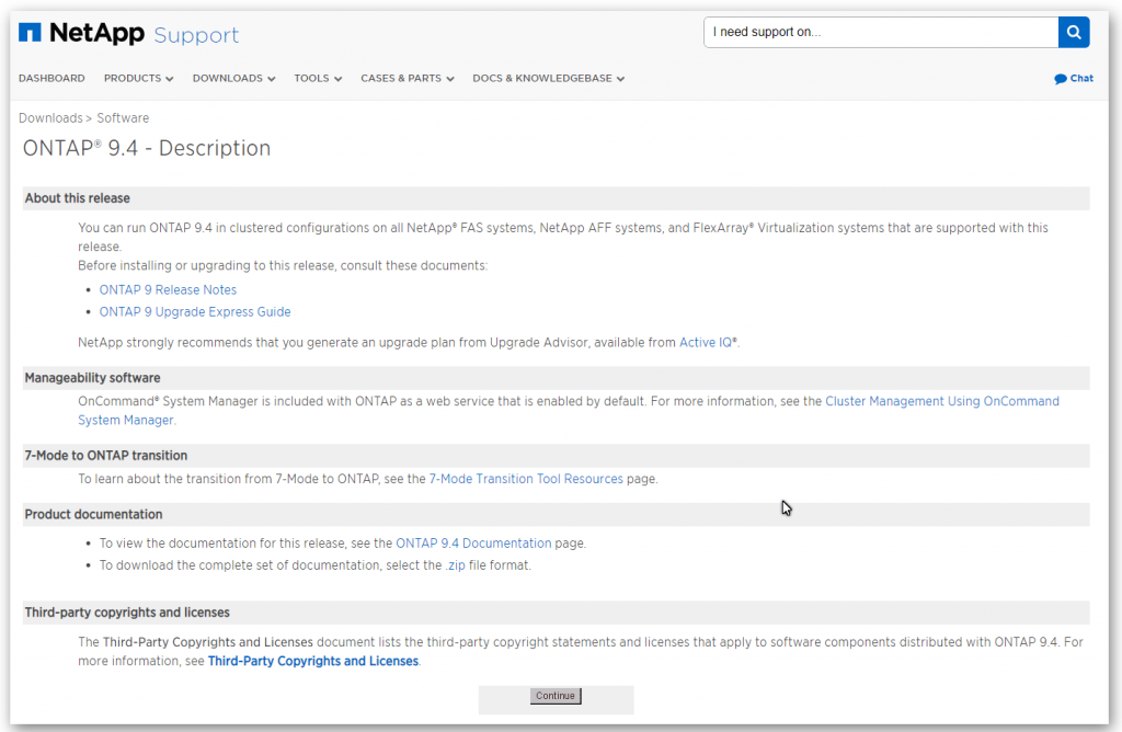 Actualizar NetApp Ontap a 9.4 via GUI - Blog de Sistemas
